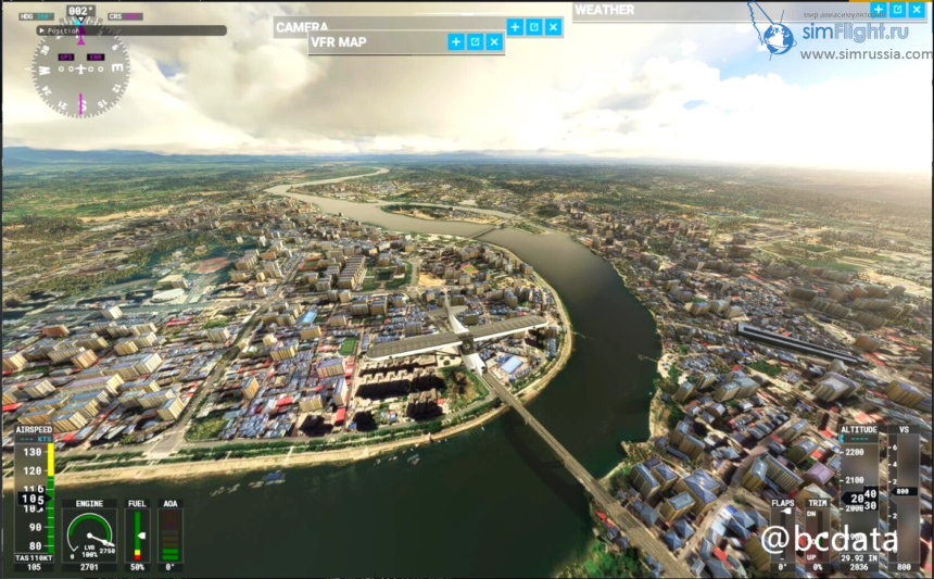 MSFS 2020 Google Map - simFlight Russia